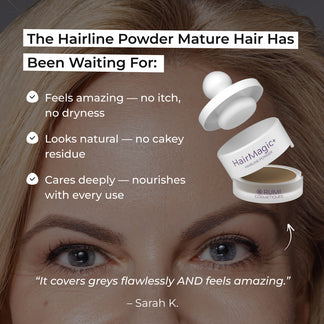 HairMagic+ Hairline Powder – Rumi Cosmetiques