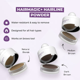 HairMagic+ Hairline Powder – Rumi Cosmetiques